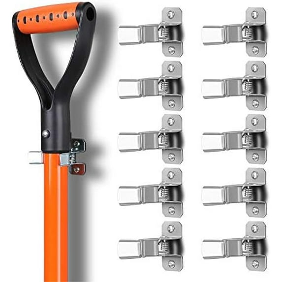 10 Pack Spring Grip Mop and Broom Holder for Shovel, Rake, Broom, Mop ...