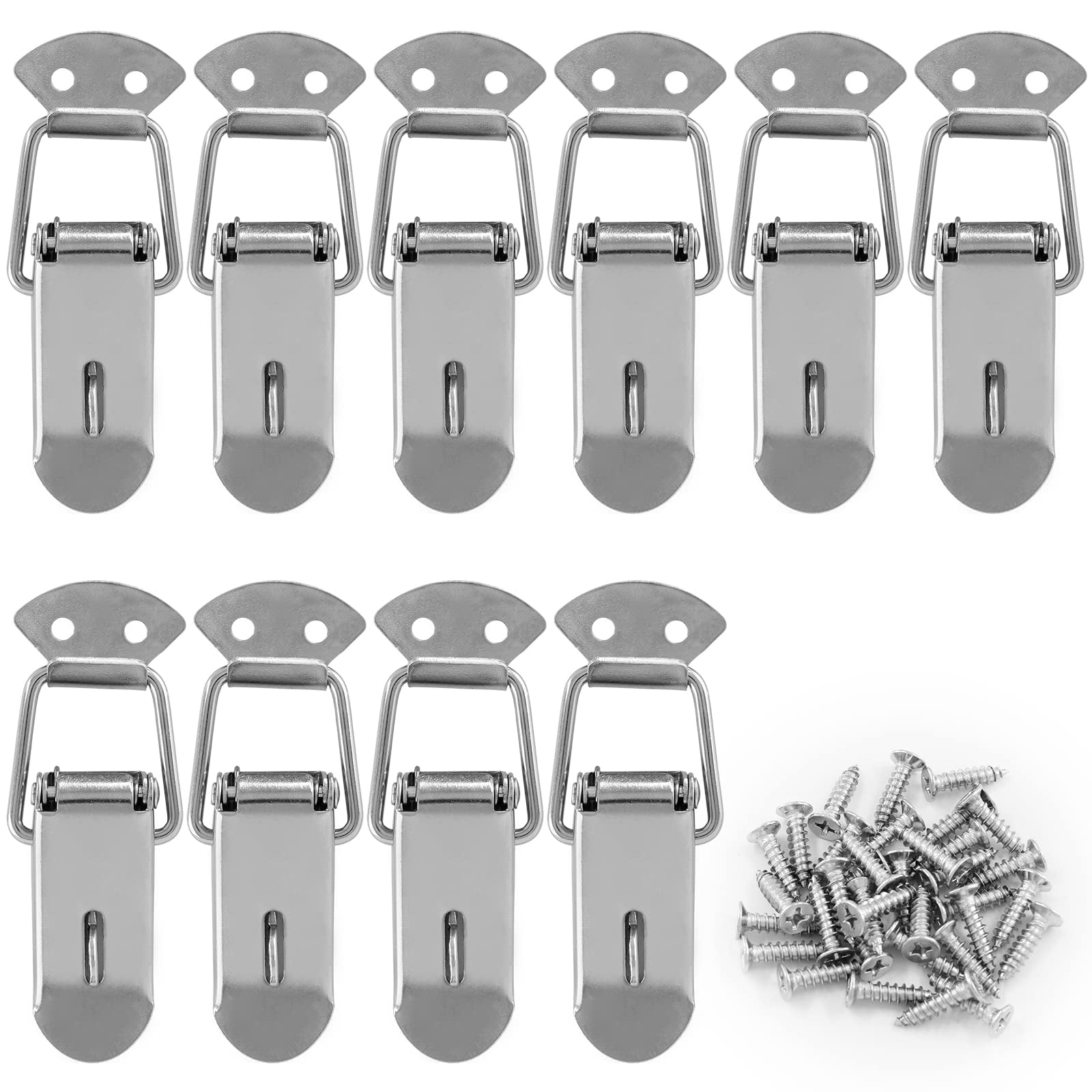 10 Pack Spring Loaded Toggle Latch Catch, Stainless Steel Spring Toggle ...