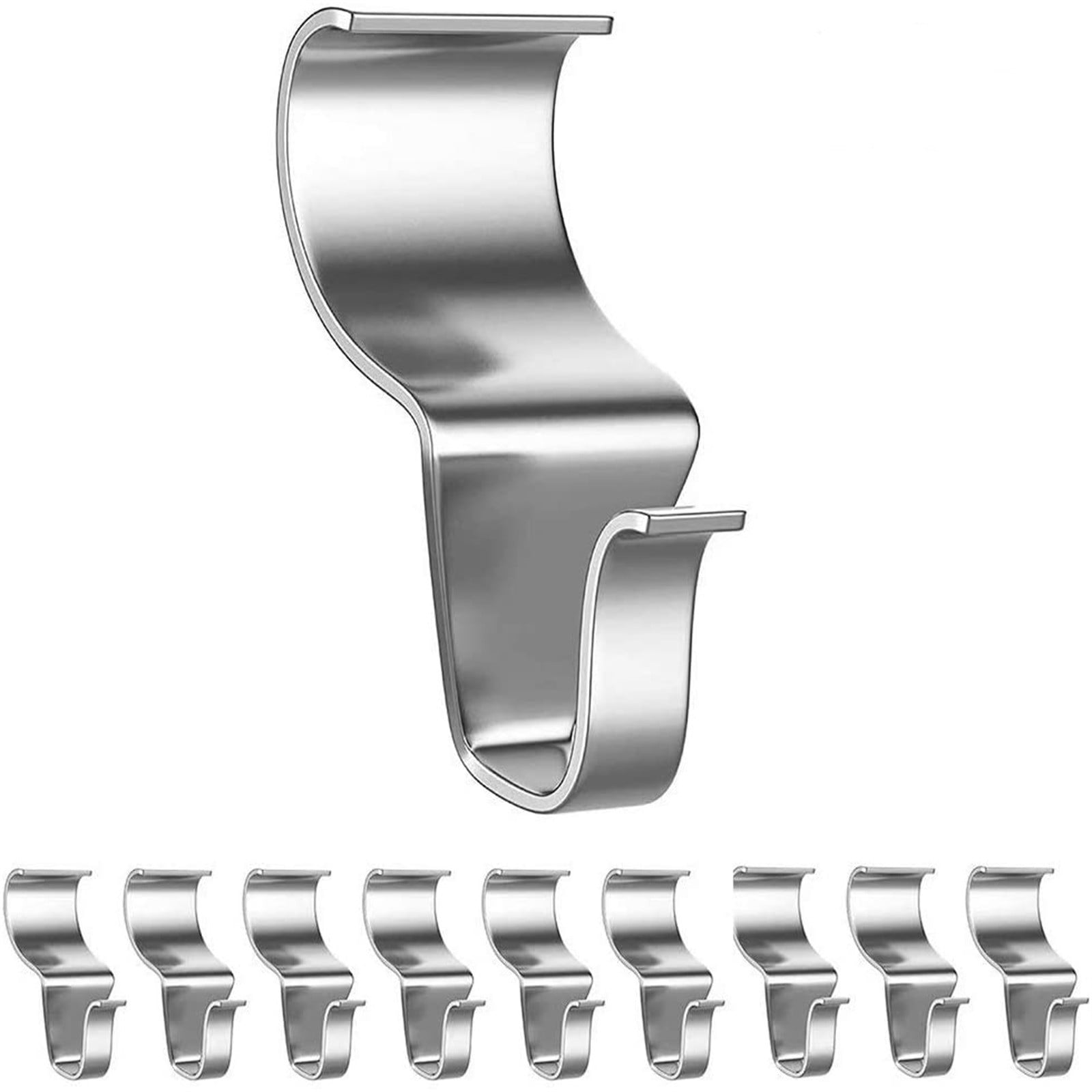 10-Pack Stainless Steel Concealed Wall Hooks - Seamless Board Gap ...