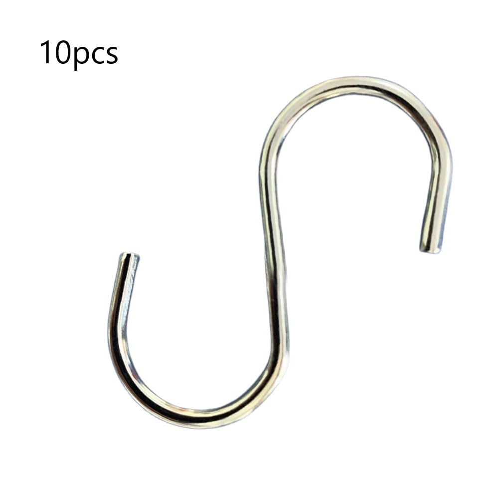 10 Pack Stainless Steel Heavy Duty S Hooks for Hanging, 2 Inch Small S ...