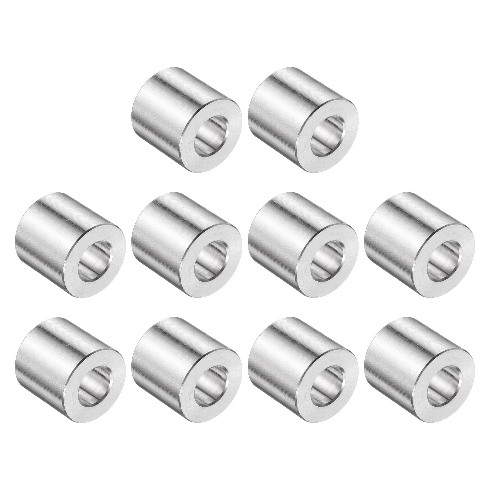10 Pack Stainless Steel Spacer 1/2" Bore x 1" OD x 13/16" Length Screw ...