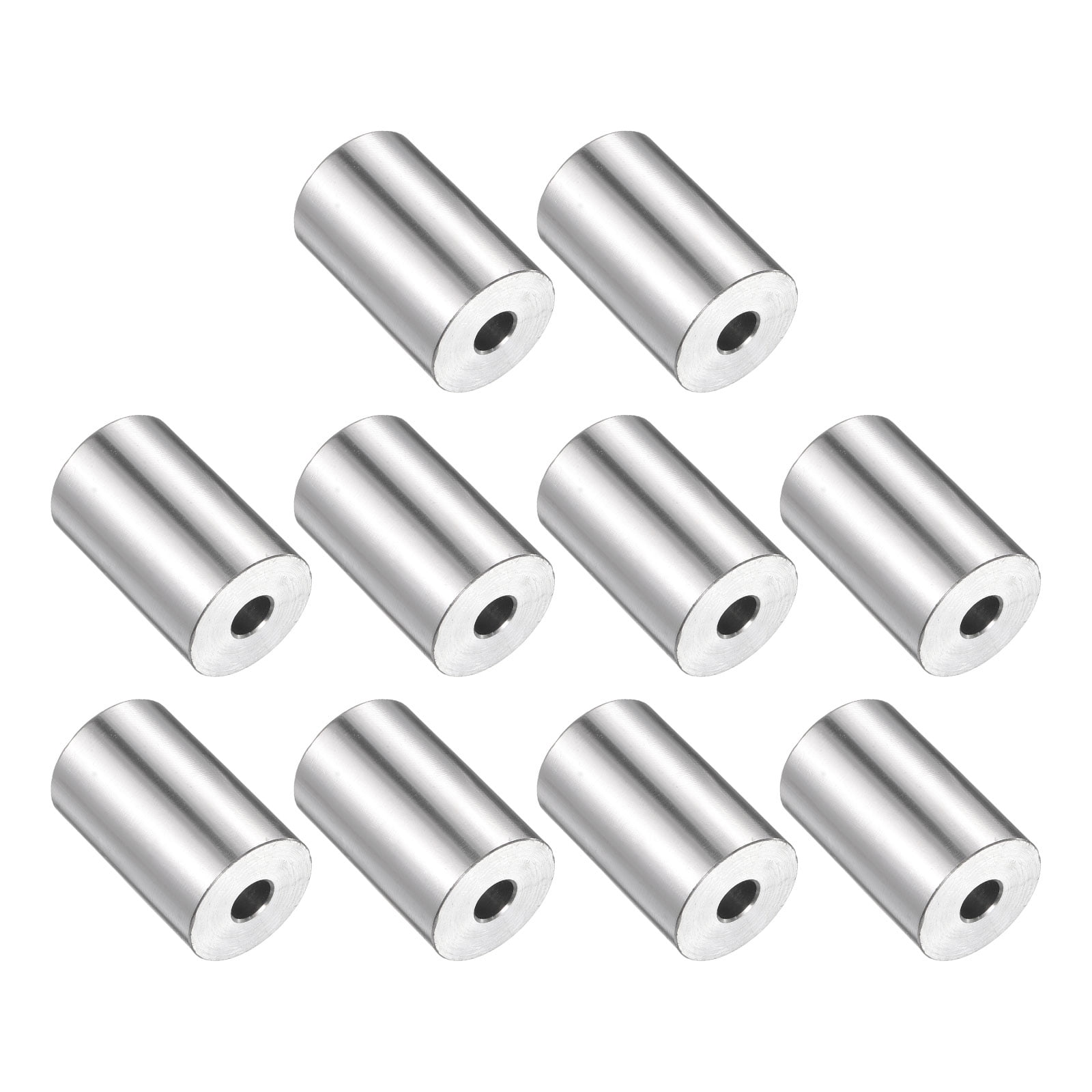 10 Pack Stainless Steel Spacer 1/4" Bore x 3/4" OD x 1-1/4" Length ...