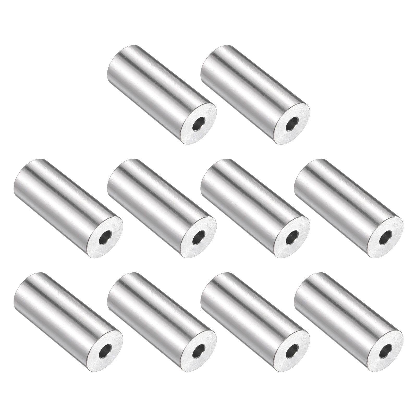10 Pack Stainless Steel Spacer 1/4" Bore x 3/4" OD x 1-3/4" Length ...