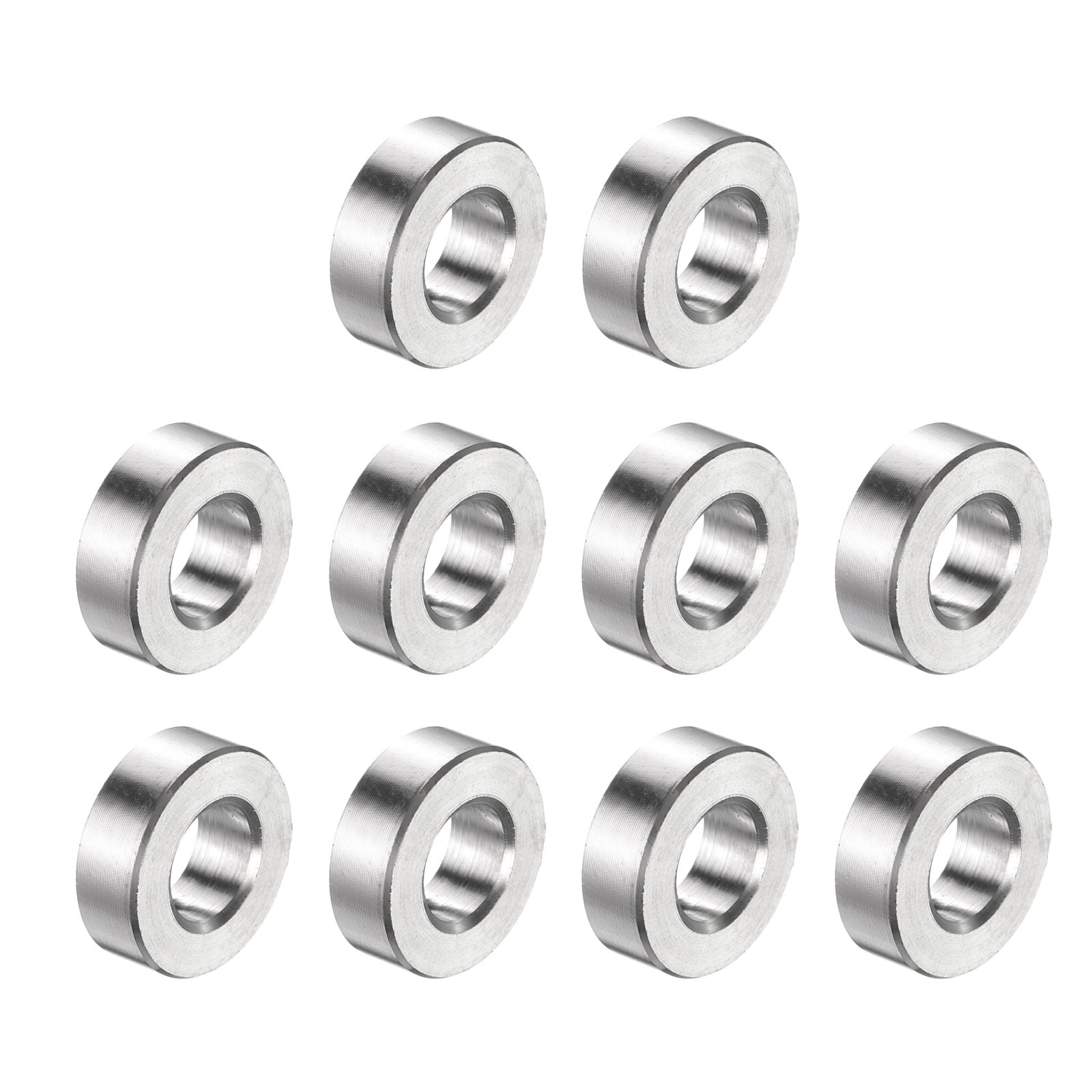10 Pack Stainless Steel Spacer 3/8" Bore x 3/4" OD x 1/4" Length Screw ...