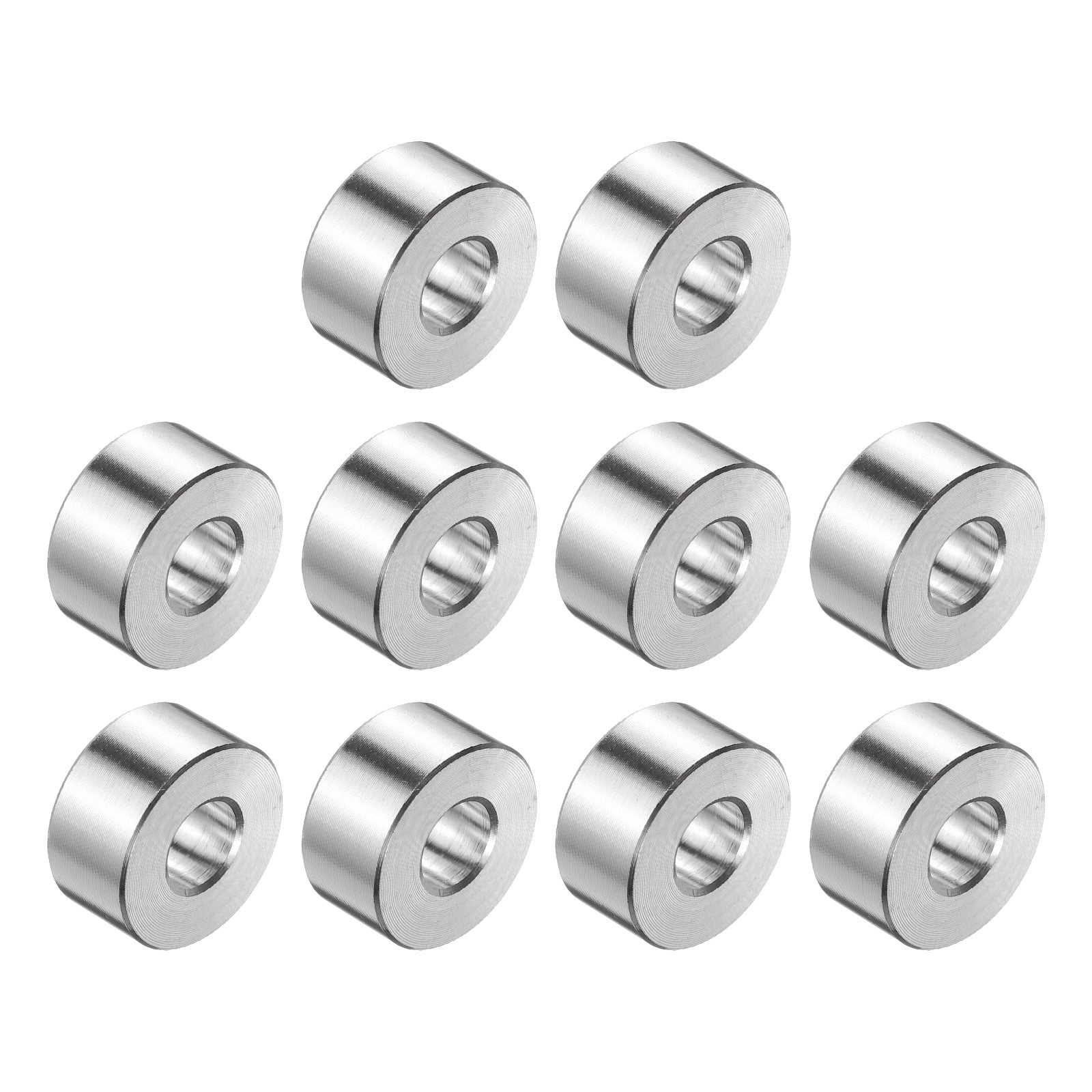 10 Pack Stainless Steel Spacer 5/16" Bore x 3/4" OD x 3/8" Length Screw ...