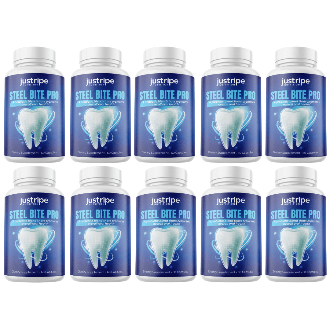 10 Pack Steel Bite Pro for Teeth and Gum Repair Advanced Formula Dental ...