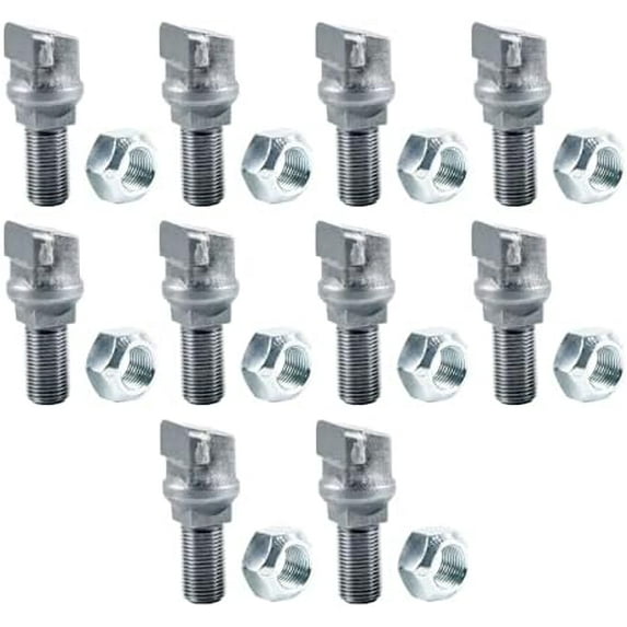 10 Pack Stump Grinder Square Teeth With Nut Compatible with FECON AHWHI ...