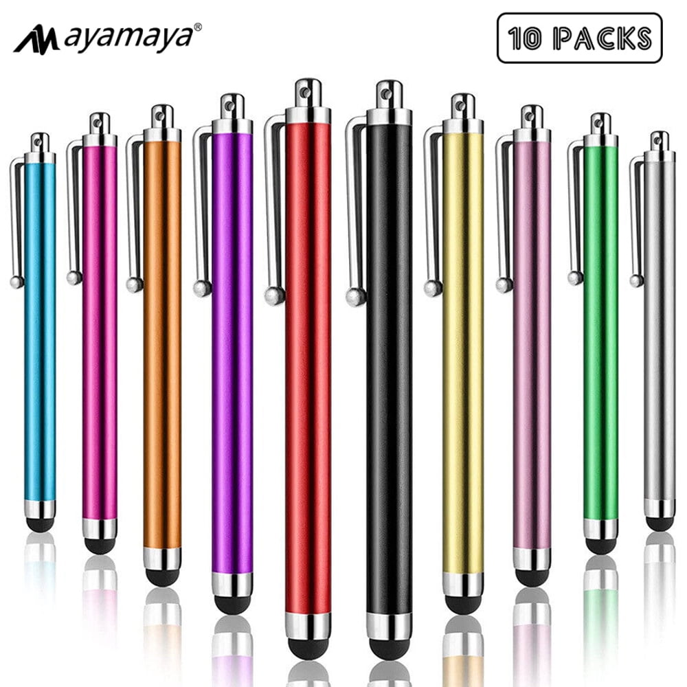 AYAMAYA 10 Pack Stylus Pens for iPhone, iPad, Android, Samsung Galaxy ...