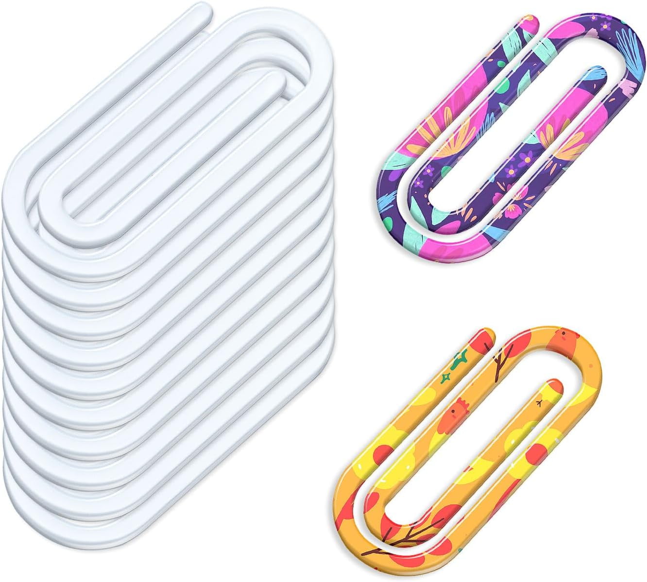 10 Pack Sublimation Blanks Acrylic Paper Clips, 3" x 1.2" Paper Clips ...