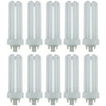 10 Pack Sunlite 32 Watt PLT 4-Pin Triple Tube, GX24Q-3 Base, Daylight ...