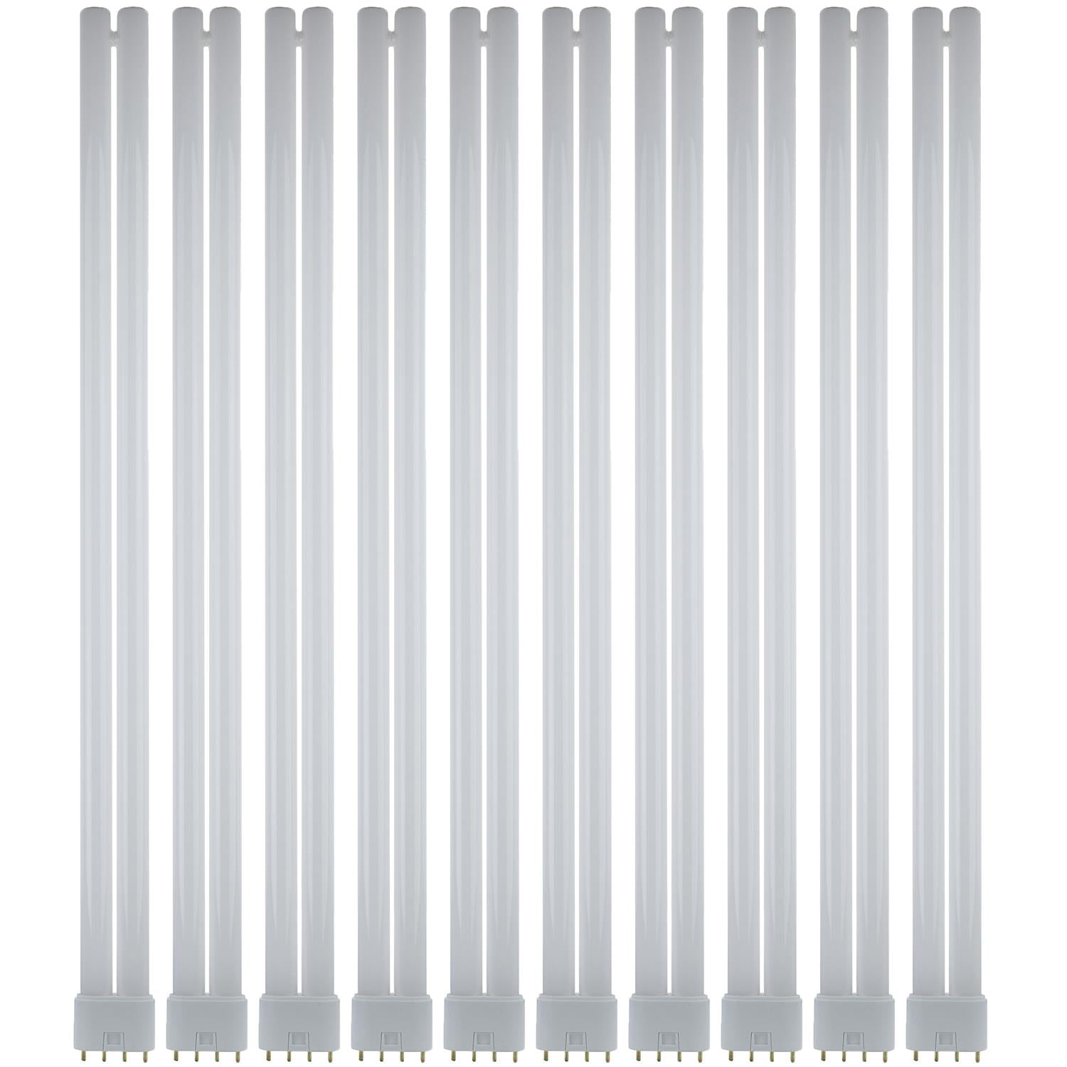 10 Pack Sunlite 40 Watt FT 4-Pin Twin Tube, 2G11 Base, Cool White ...