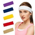 10 Pack Sweatbands Sports Headbands for Men Women Athletic Exercise Gym ...
