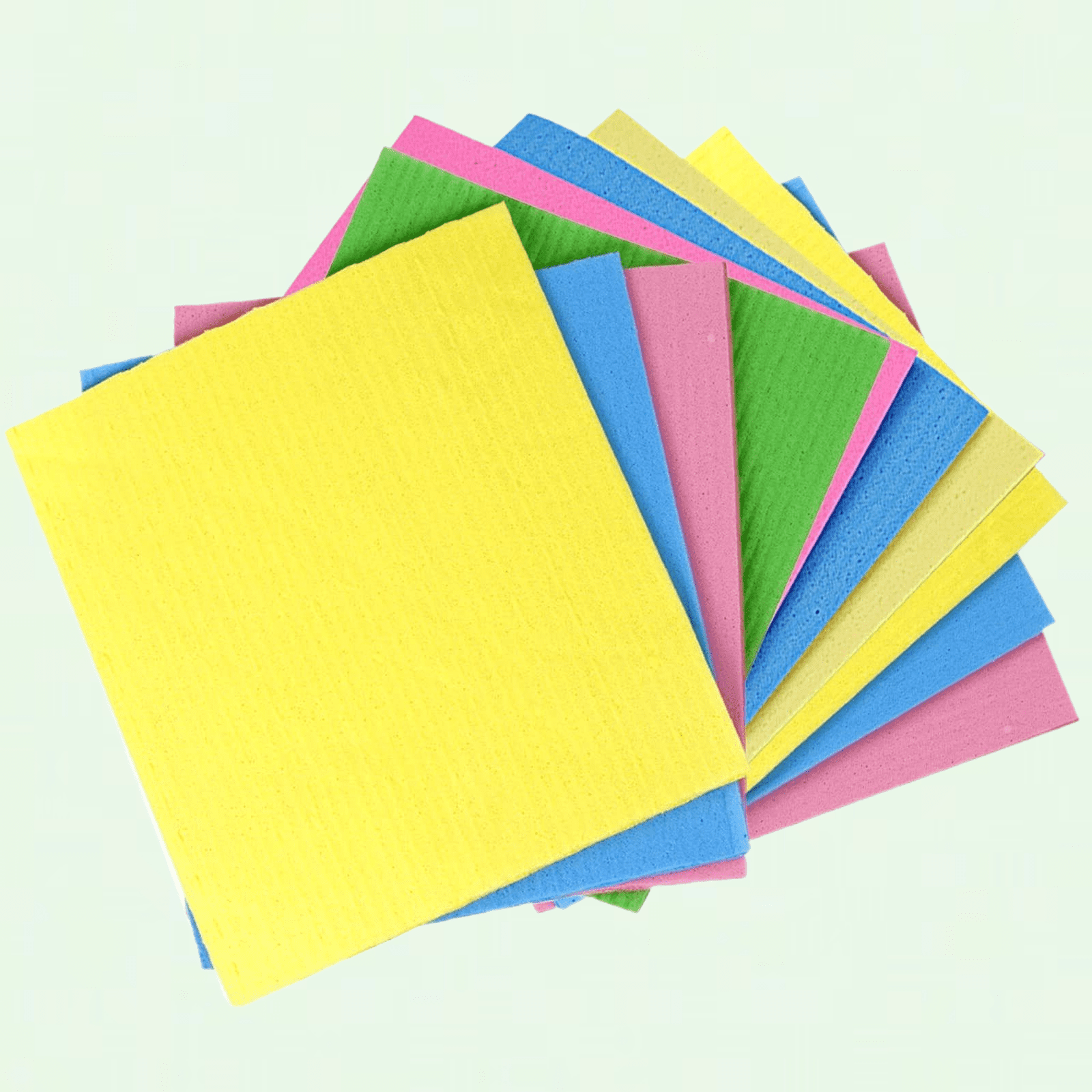 10 Pack Swedish Cellulose Sponge Dishcloths - Reusable Kitchen Towel ...