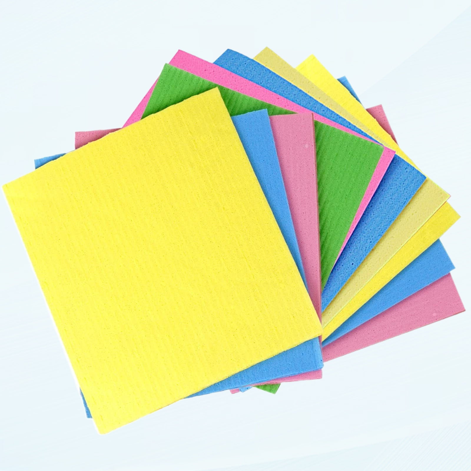 10 Pack Swedish Cellulose Sponge Dishcloths, Reusable Kitchen Towel ...