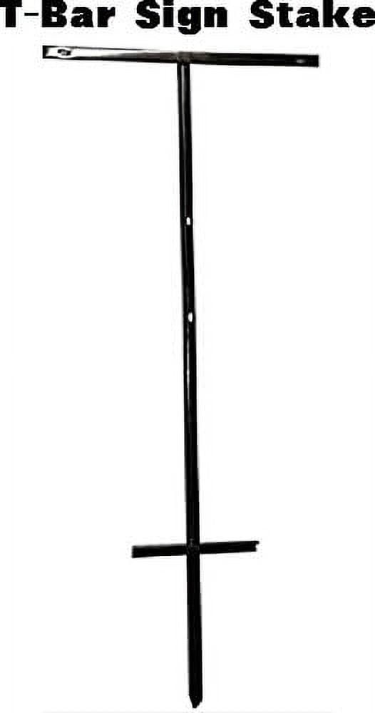 10 Pack T-Bar Sign Stakes 42'', Made in USA, Heavy Duty Metal Stake 42 ...