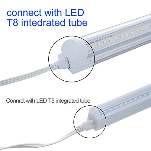 10 Pack T5 T8 LED Lamp Connecting Wire，Double End 3Pin Connector Cable ...