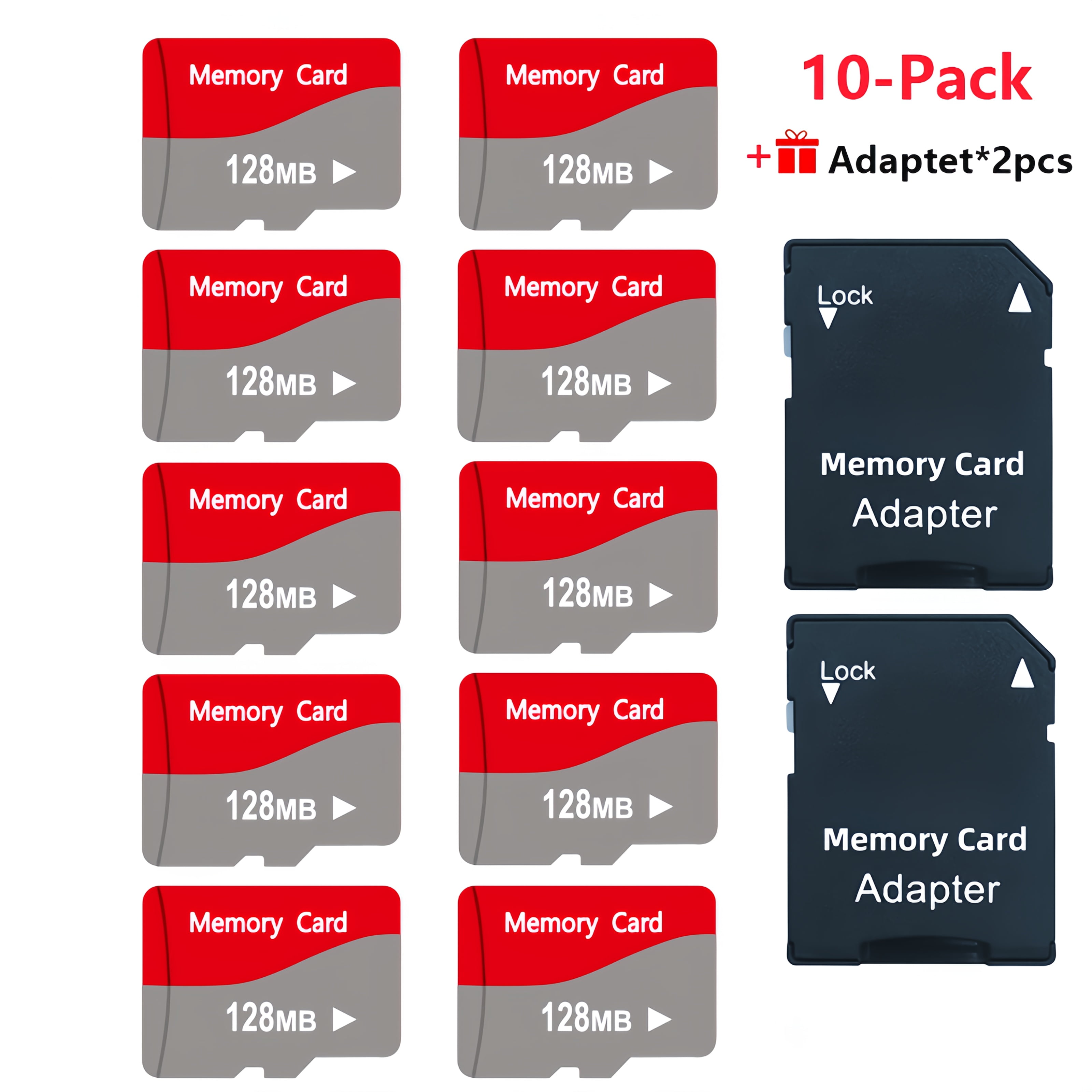 [10-Pack]TF Cards 128MB/256MB/512MB Flash Memory Cards High-Speed ...