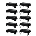 10-Pack Tablecloths for Rectangle Tables, 60 x 102 Inches, Stain ...