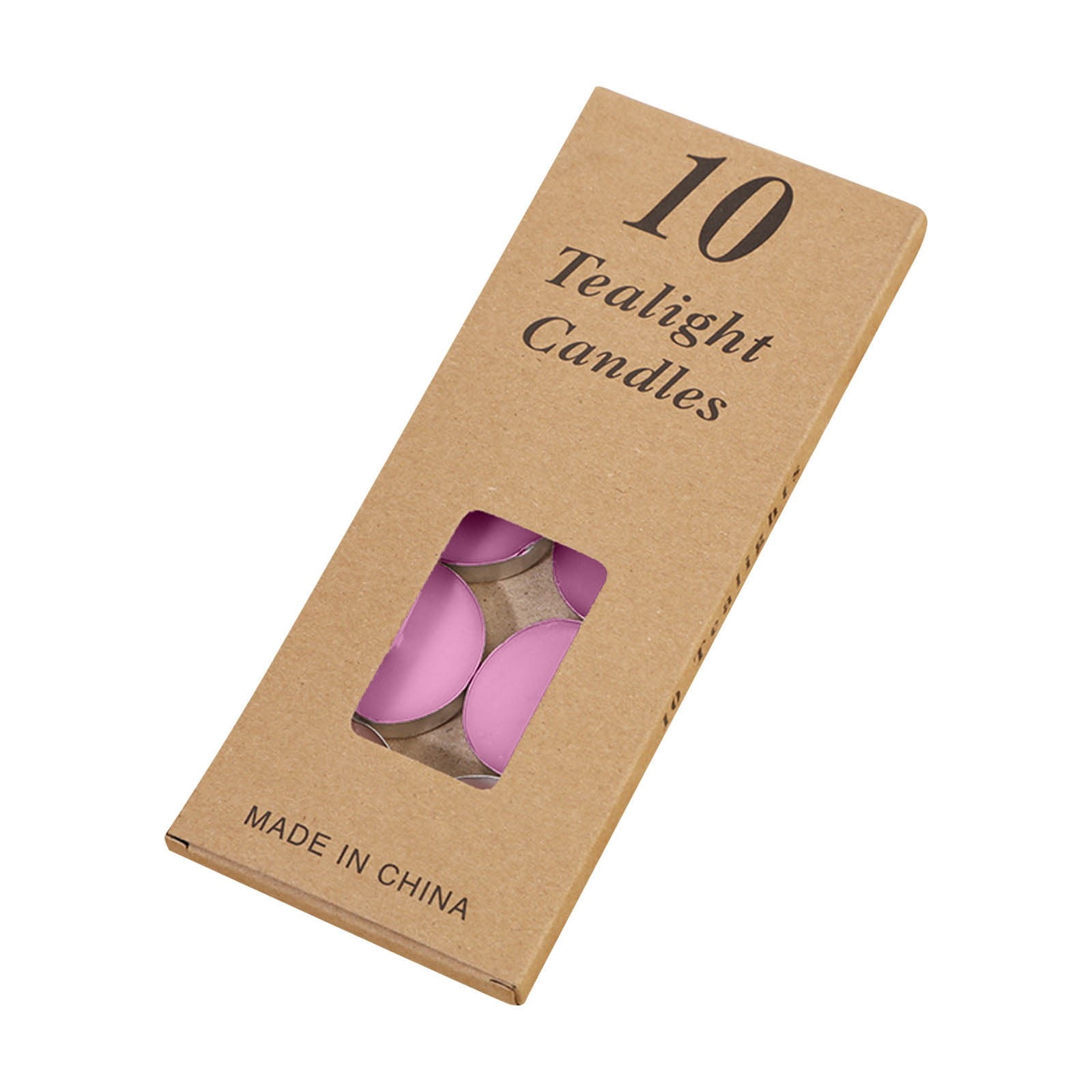 10 Pack Tealight Candles, Unscented Mini Tea Lights, Long Burning Small ...