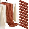 10 Pack Terracotta Cheesecloth Table Runners,10ft Wide Gauze Boho Table ...