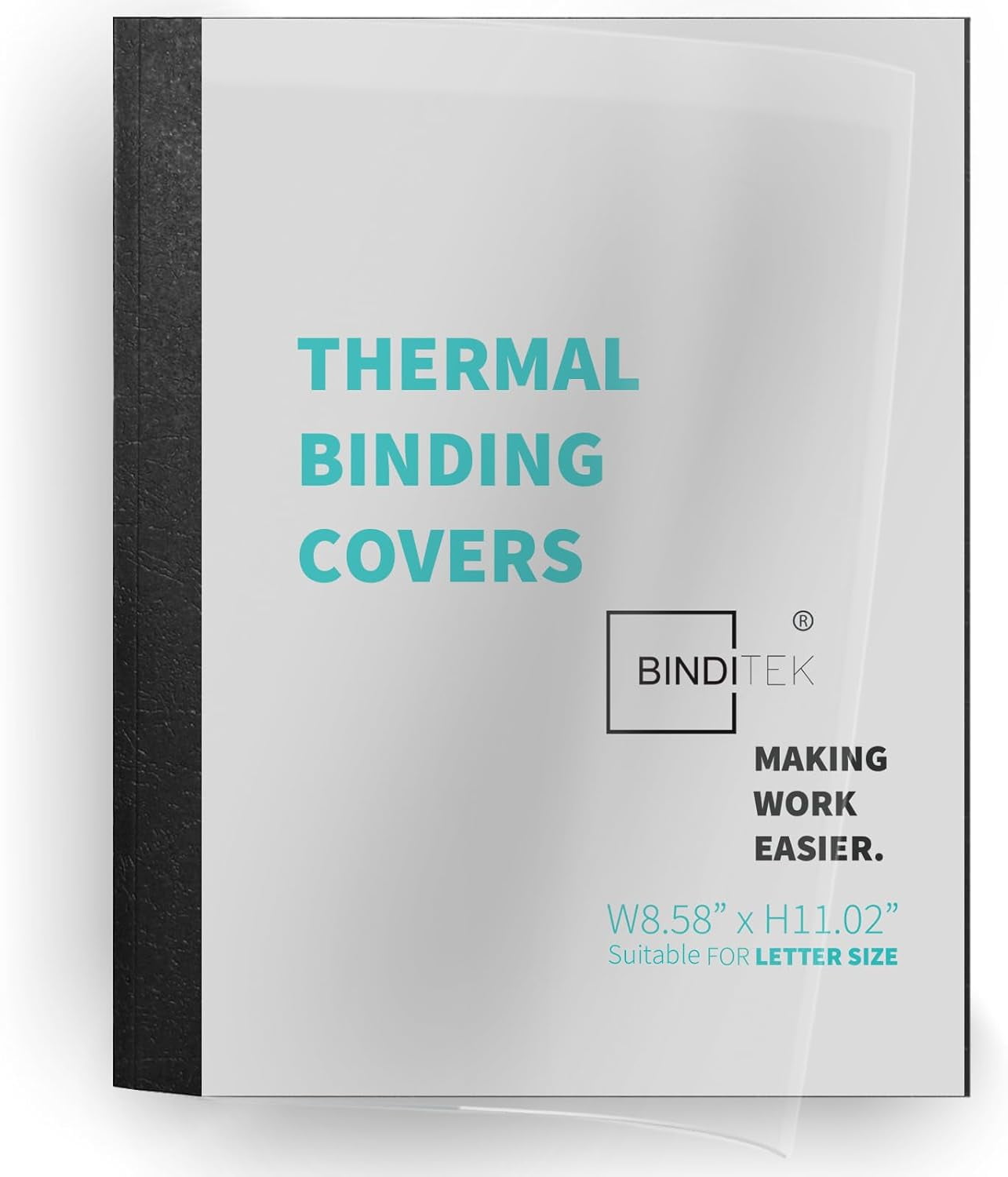 10 Pack Thermal Binding Presentation Covers, 1/2 Inch Spine, Holds 95 ...