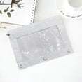 10 Pack Three-hole Pencil Case Zipper Transparent PVC Document Storage ...