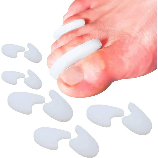 10 Pack Toe Spacers and Separators, Gel Overlapping Toe Hammer Spacers ...