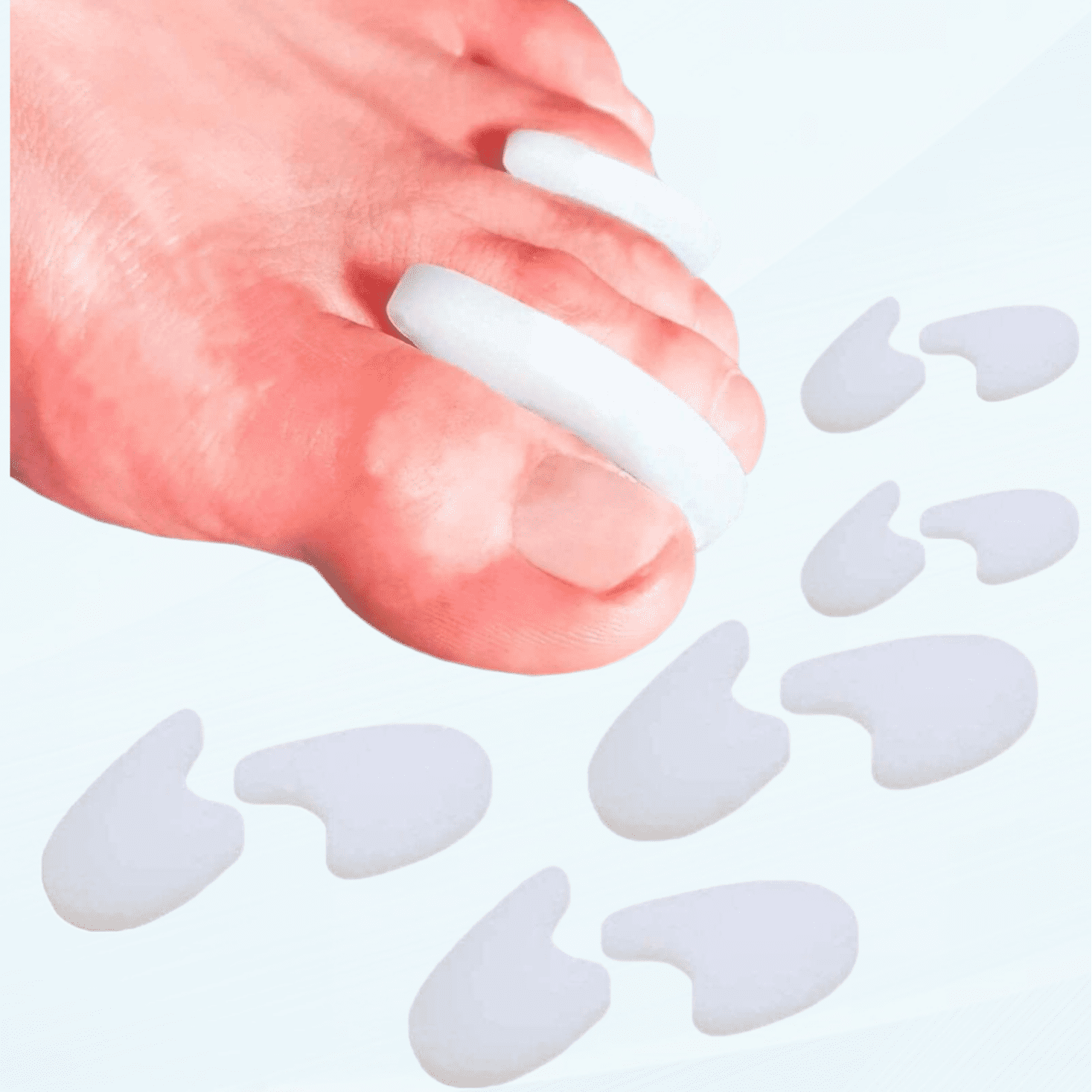 10 Pack Toe Spacers and Separators, Gel Overlapping Toe Hammer Spacers ...