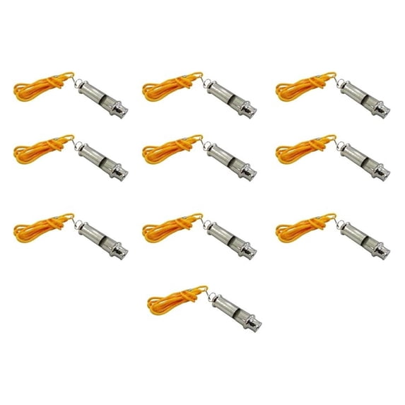 10 Pack Train Conductor Whistle Metal Locomotive Toy Prop Costume ...