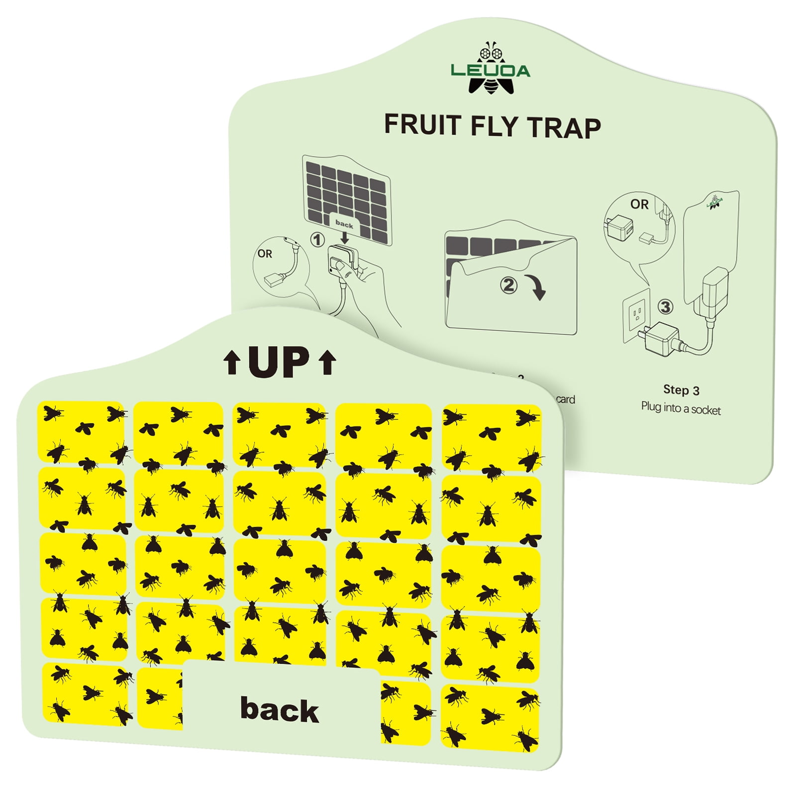 10 Pack Trap Refill Compatible with Leuoa Fly Trap Refill,Indoor Fly ...