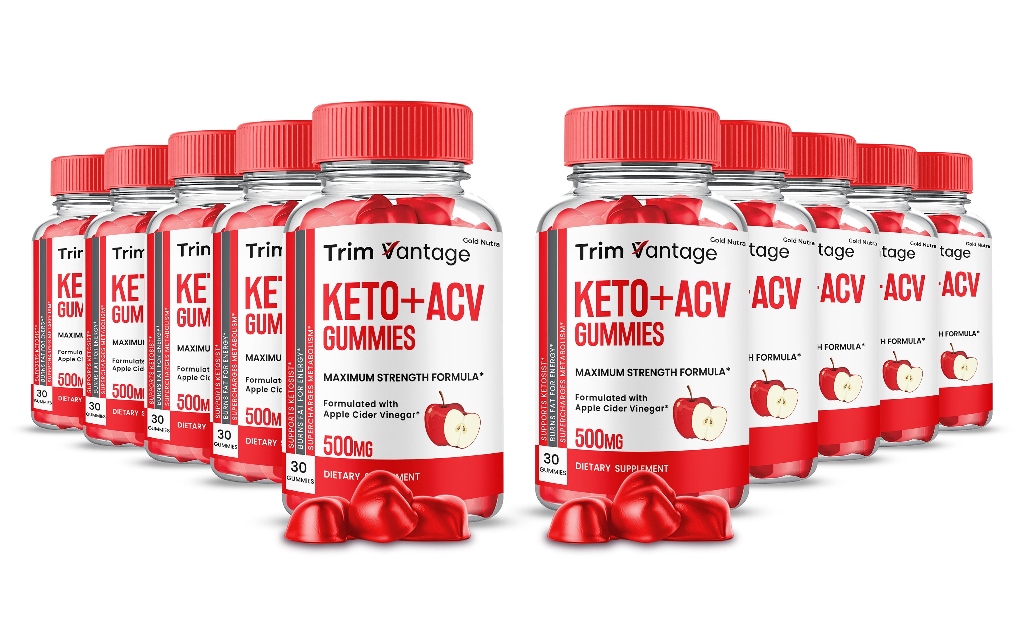 (10 Pack) Trim Vantage Keto ACV Gummies, TrimVantage ACV Supplement for ...