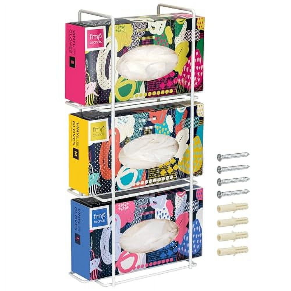 10 Pack Triple Glove Holder for Wall Mount, Wire Rack Disposable Napkin ...
