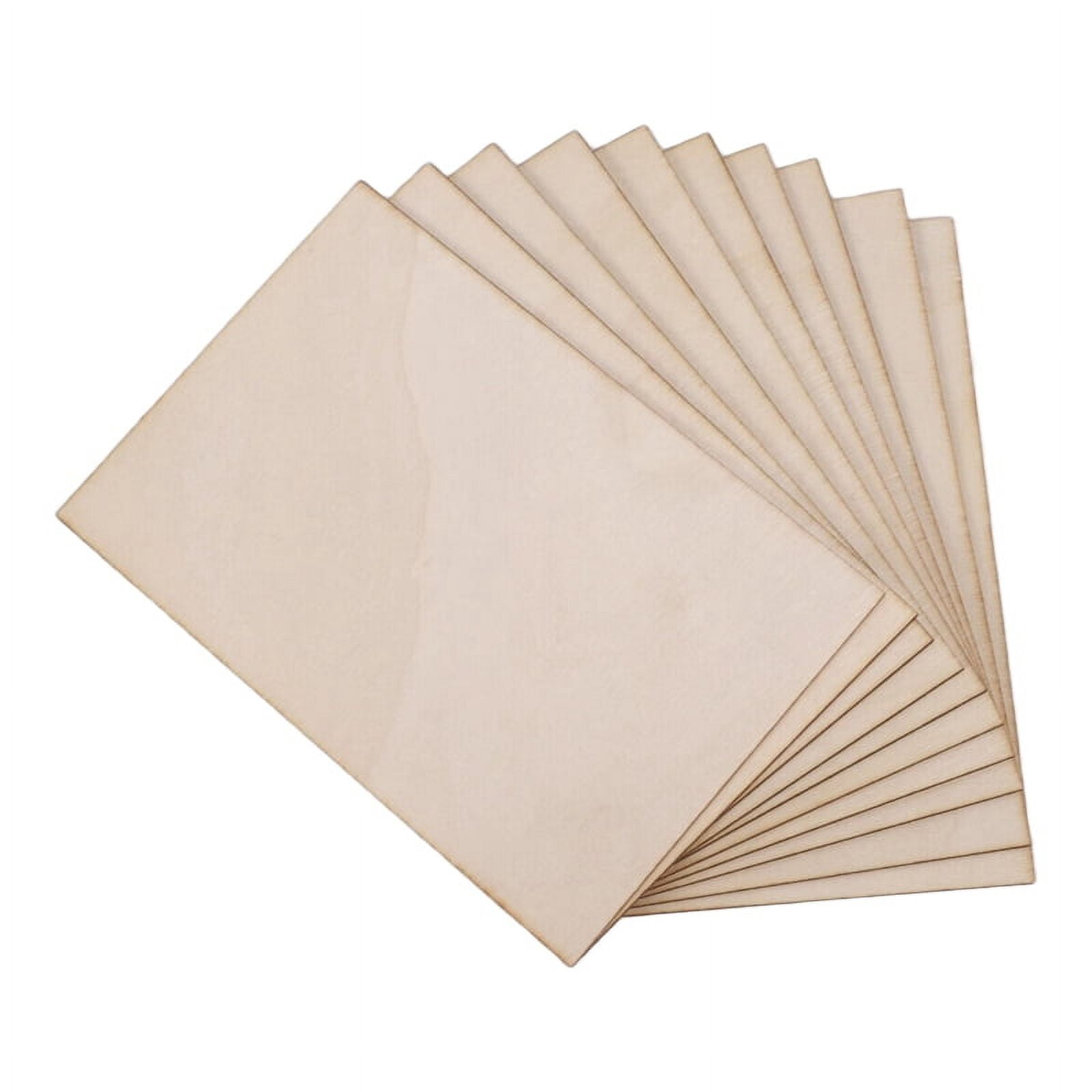 10 Pack Unfinished Wood Sheets,Glued Laminated Thin Board for House ...