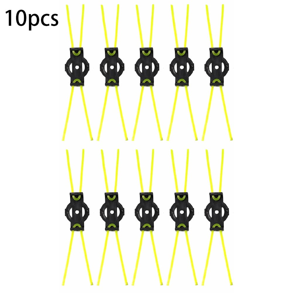 10-Pack Universal Grass Trimmer Head Replacement Rope, 14cm Green Black ...