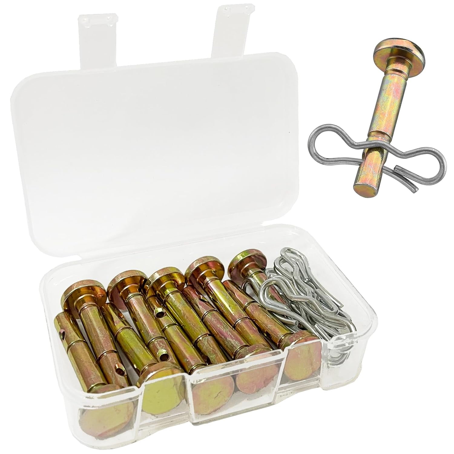 10 Pack Upgraded Shear Pins and Cotter Pins for Snowblower, 738-04124A ...