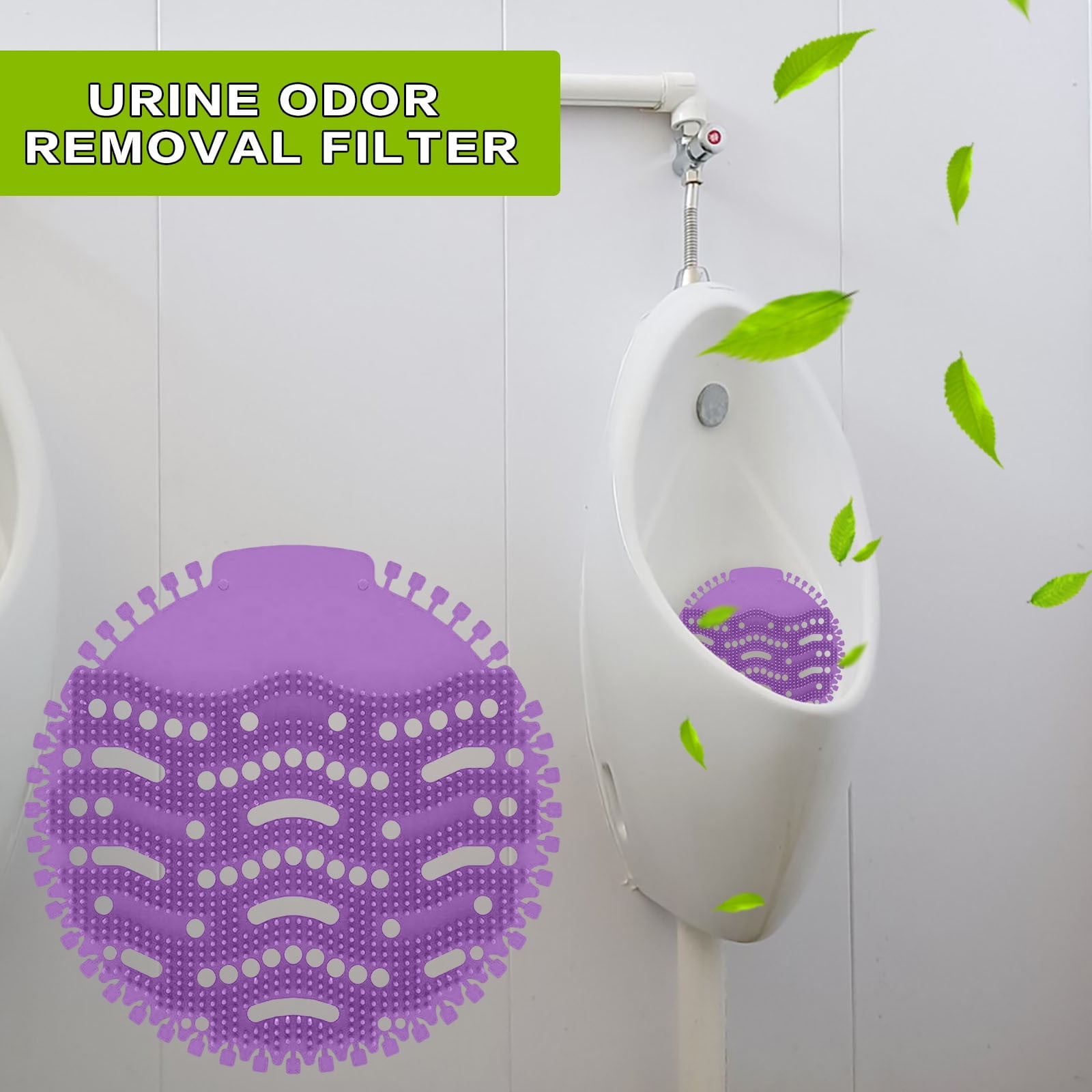 10-Pack Urinal Screen Deodorizer- Long-Lasting Anti-Splash Urinal Cakes ...