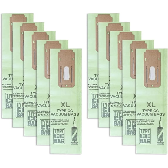 10 Pack Vacuum Cleaner Bags For Oreck type CC vacuum bags,XL.Fit All ...