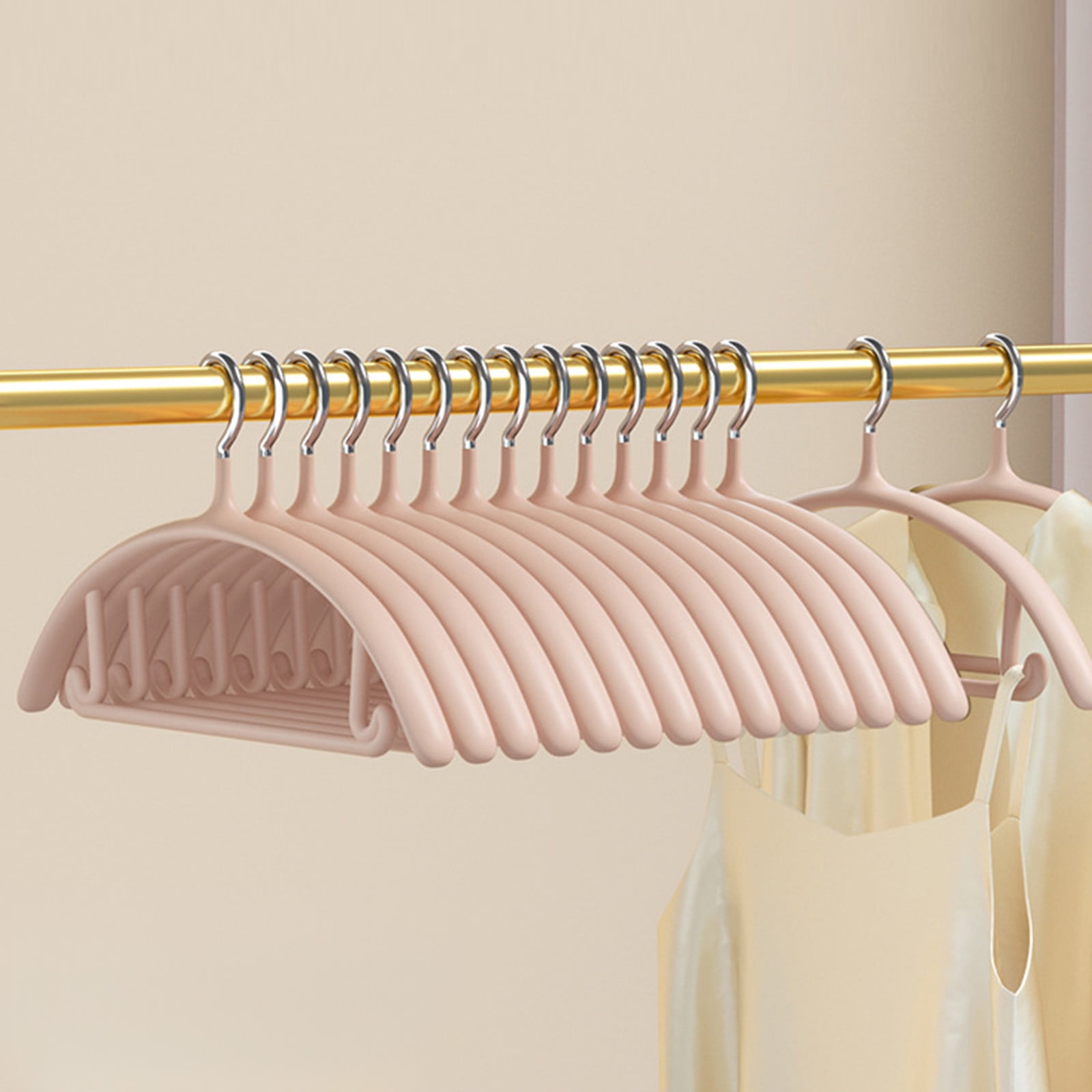 10-Pack Velvet Hangers with Chrome Hooks | Non-Slip Thickened Clothes ...