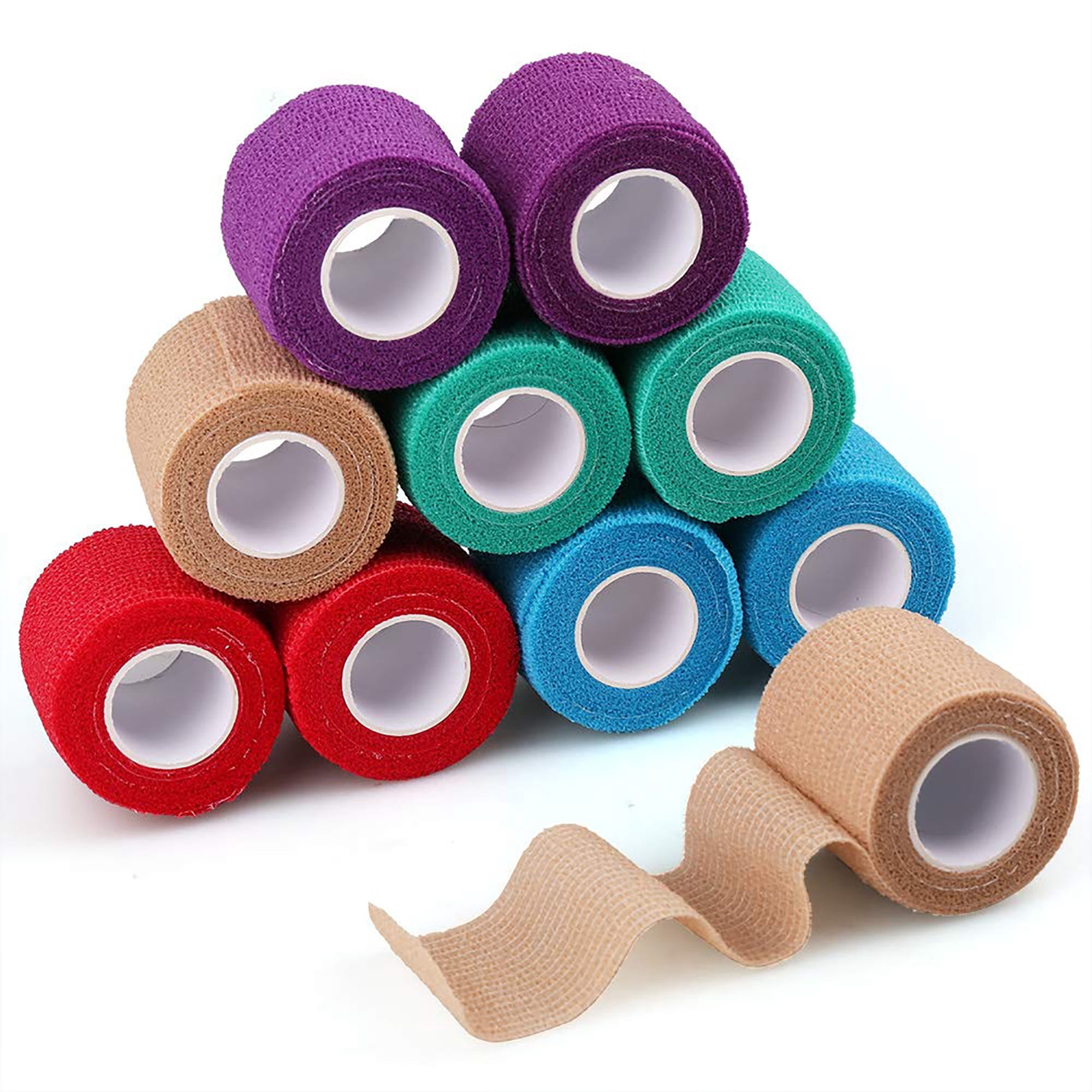 10 Pack Vet Wrap for Horses Dogs Cats,2 in x 5 Yards Self Adhesive ...