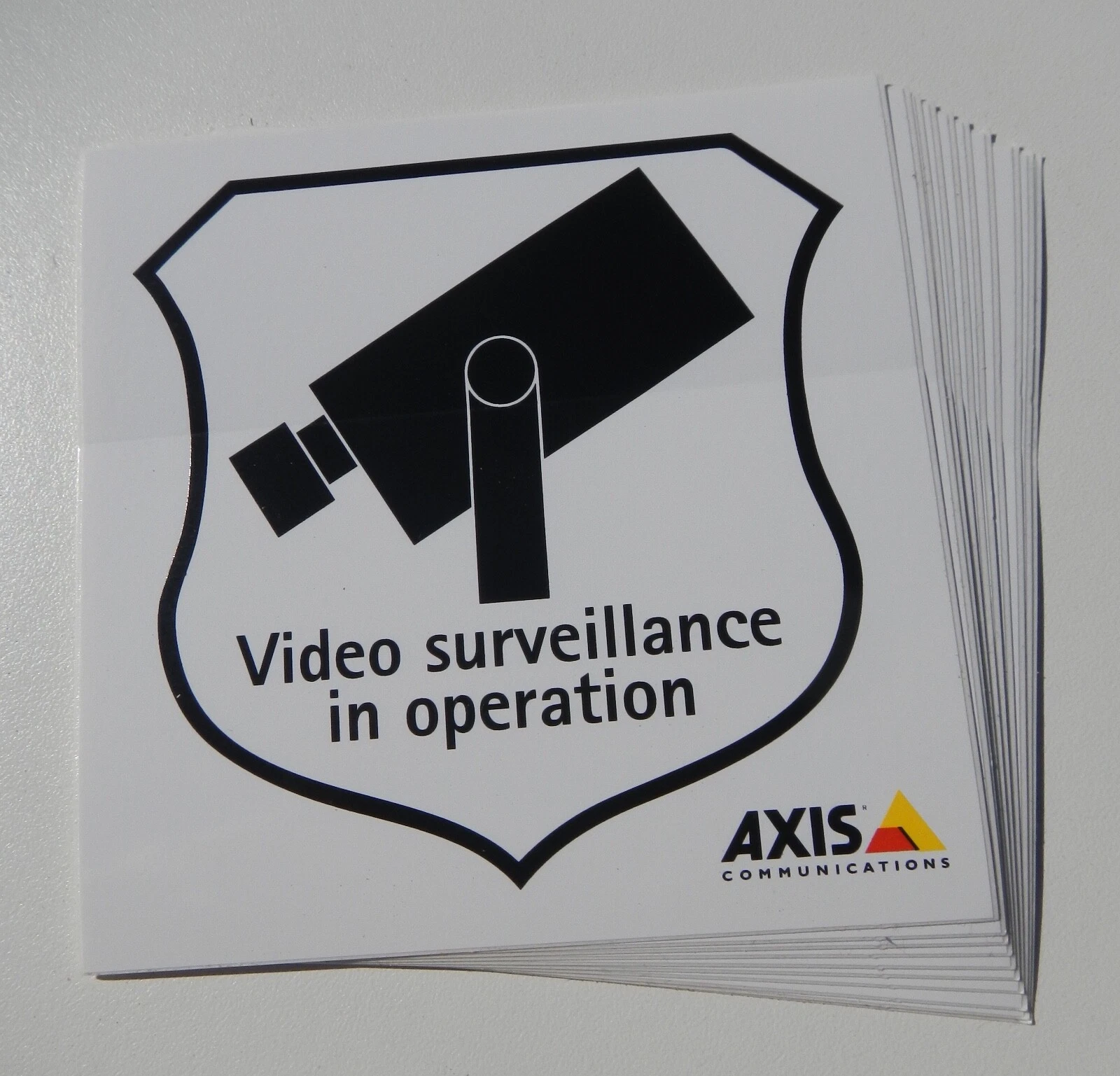 10-Pack “Video Surveillance In Operation” Vinyl Decal Cctv Sticker ...