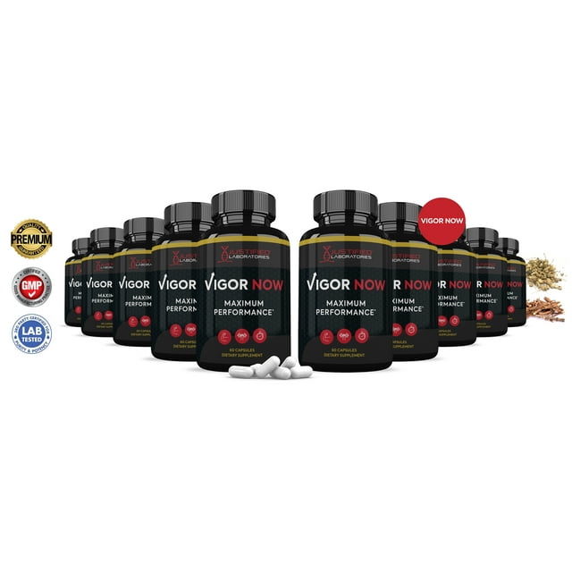 (10 Pack) Vigor Now Max Men’s Health Supplement 1600mg 600 Capsules ...