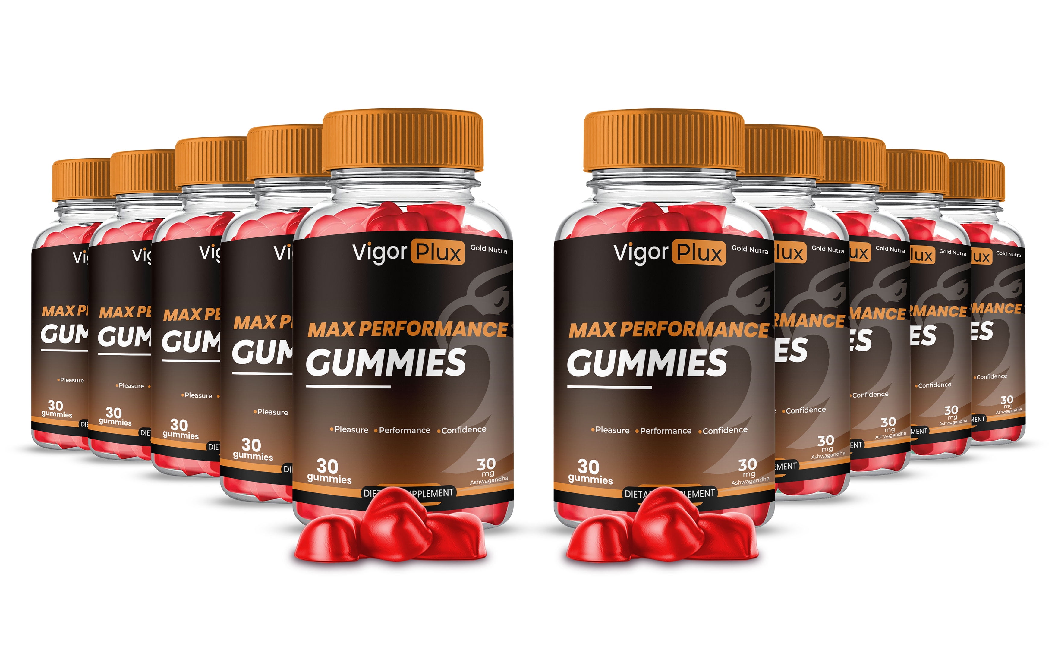 (10 Pack) Vigor Plux Gummies for Men, Advanced High Potency Formula ...