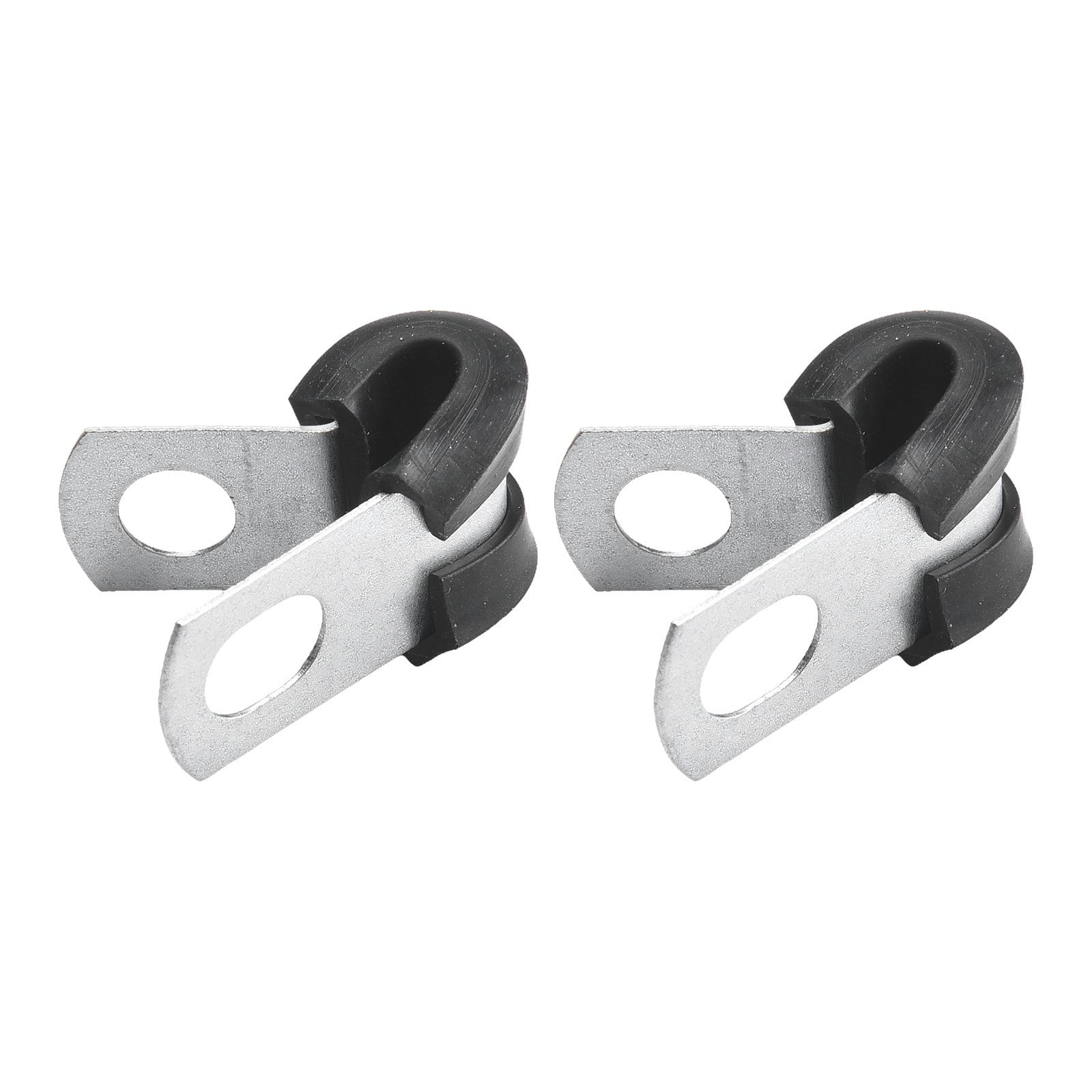 10 Pack Vinyl Coated Cable Clamps Galvanized Steel Cable Clamps Metal ...