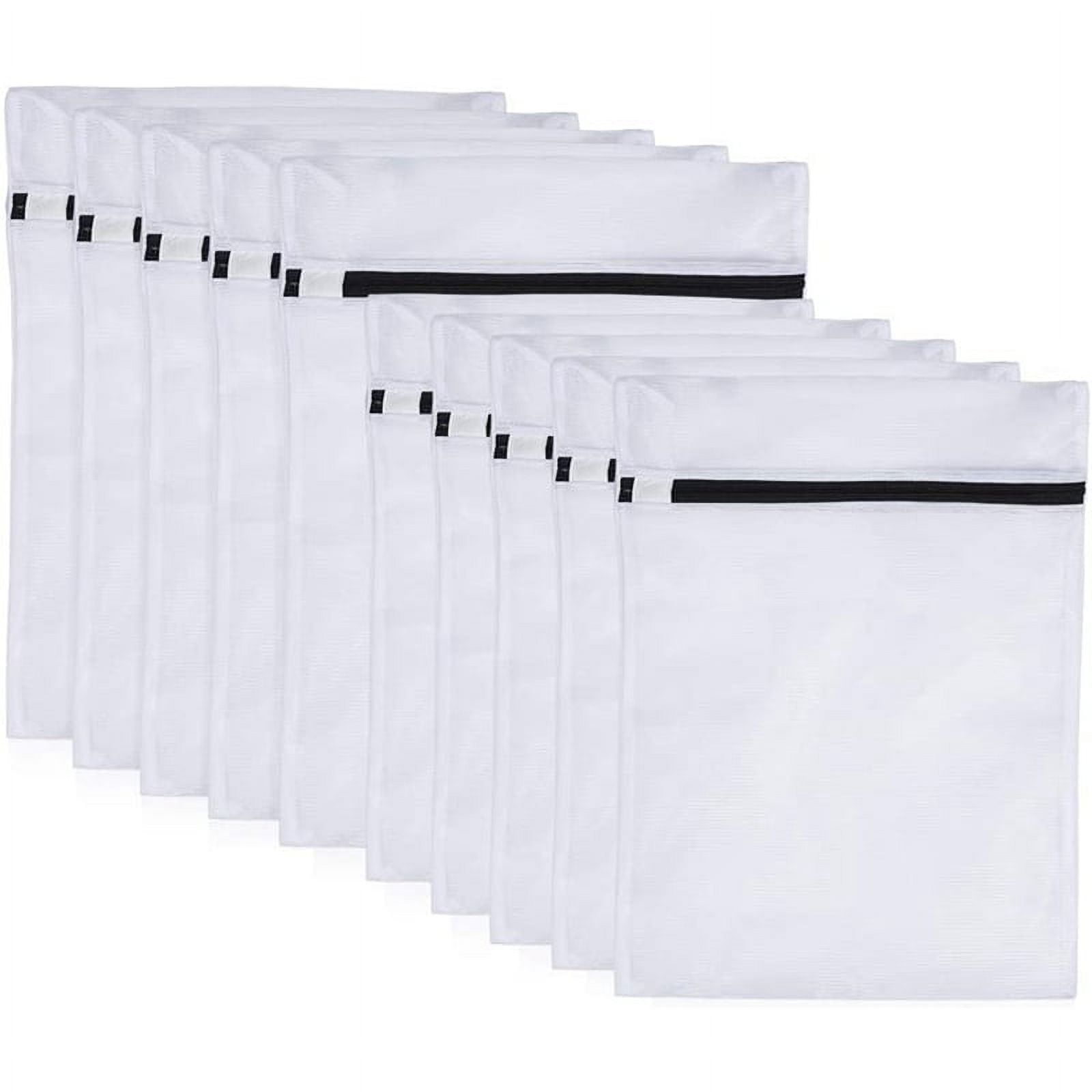 10 Pack Washing Machine Laundry Bags, Zippered Mesh Laundry Bags ...