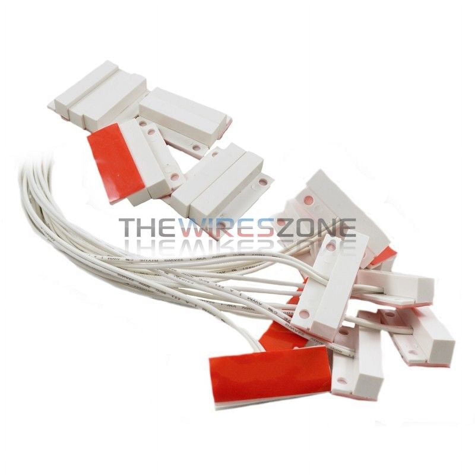 10 Pack White Door Window Security Alarm Contact Surface Reed Home ...