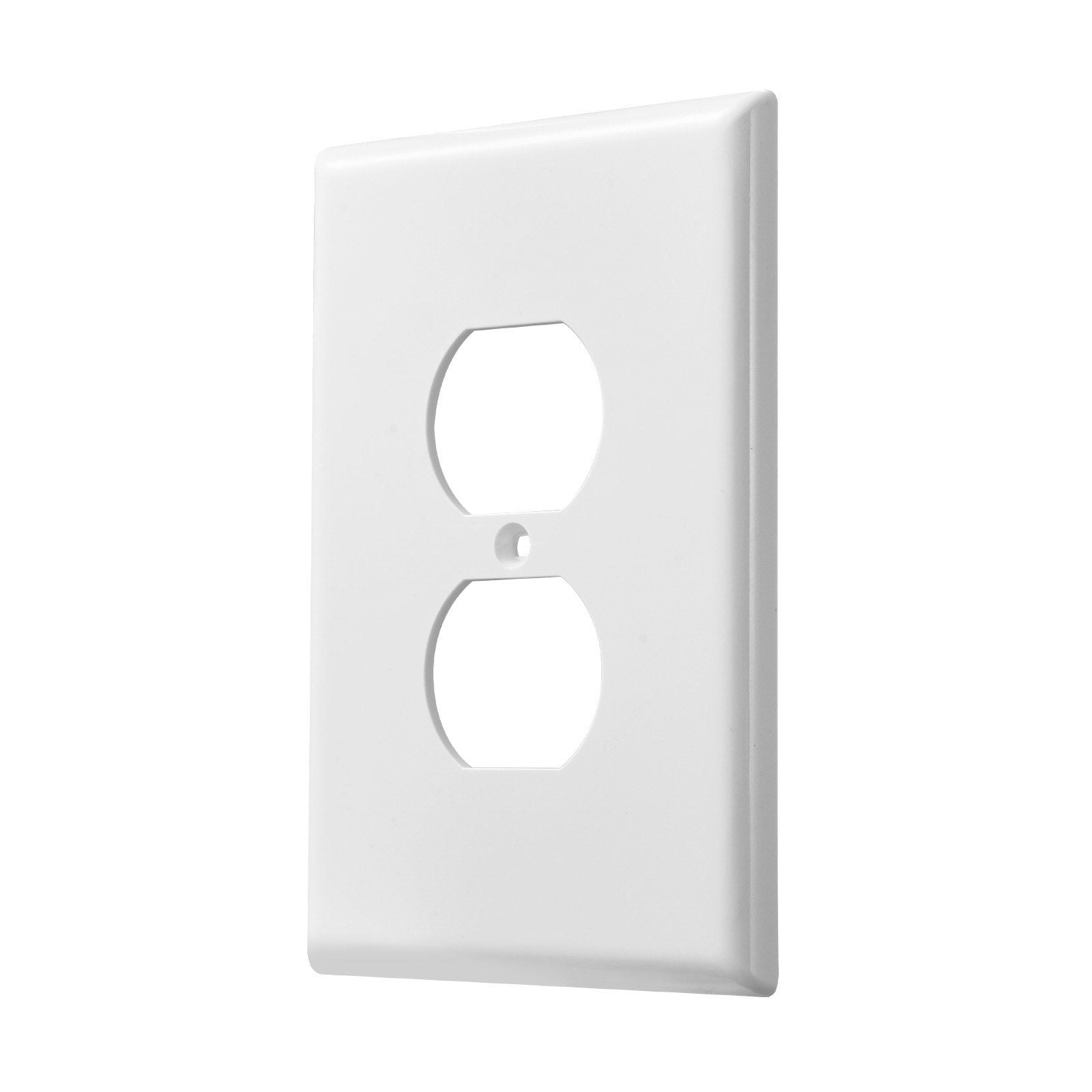 10-Pack White Outlet Covers, 1-Gang Duplex Receptacle Wall Plate ...