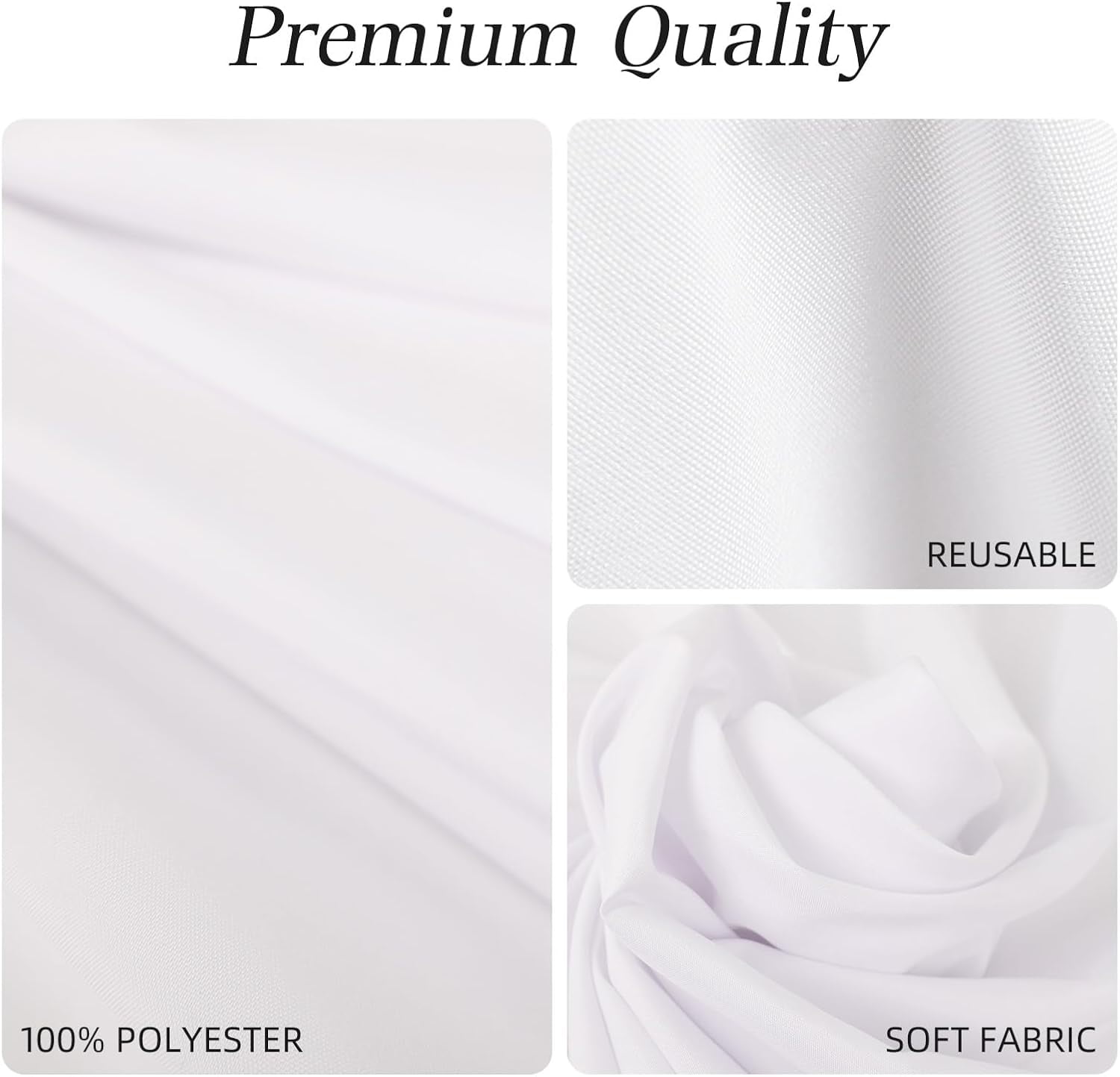 10 Pack White Table Cloth Rectangle Tablecloths 60X102 Inch - Walmart.com
