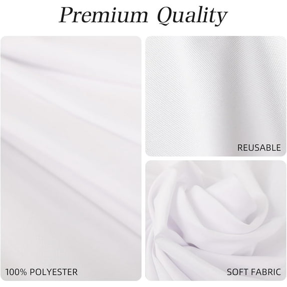 10 Pack White Table Cloth Rectangle Tablecloths 60X102 Inch - Walmart.com