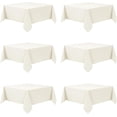 10-Pack White Tablecloths for Rectangle Tables, 60 x 102 Inches, Stain ...