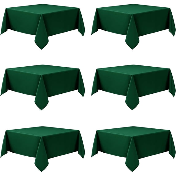 10-Pack White Tablecloths for Rectangle Tables, 60 x 102 Inches, Stain ...